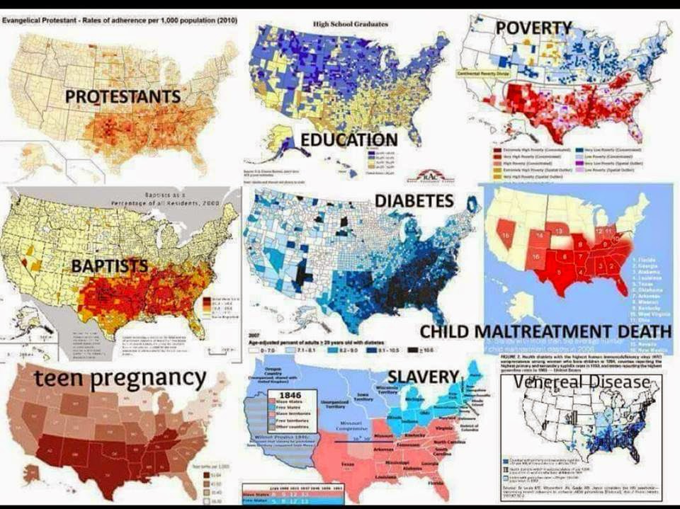The South of North America is still backward, innit – England's England
